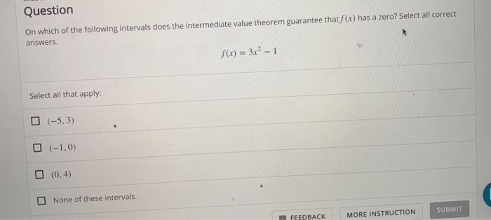 Solved Question On Which Of The Following Intervals Does The
