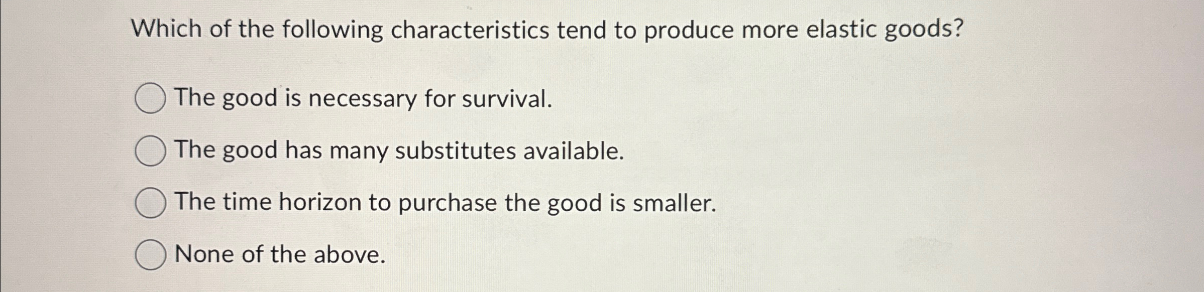 Solved Which of the following characteristics tend to | Chegg.com