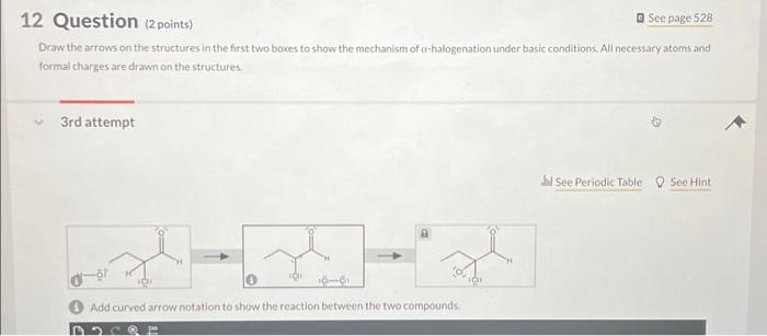 Solved 12 Question (2 points) Draw the arrows on the | Chegg.com