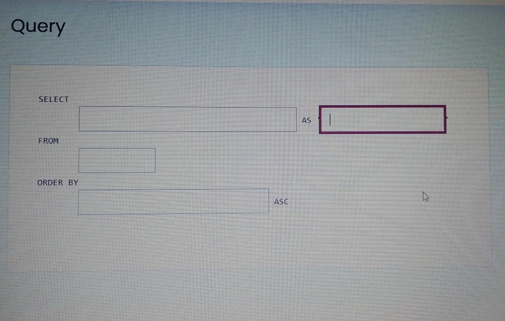 Solved Write a SQL query that satisfies the requirements | Chegg.com