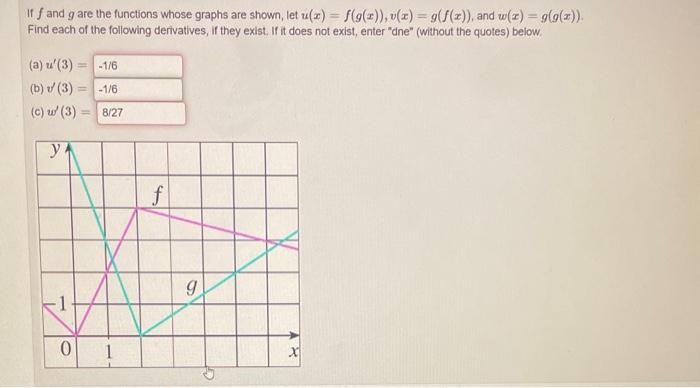 Solved If f and g are the functions whose graphs are shown, | Chegg.com