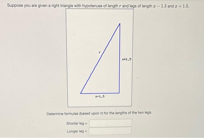 Solved Suppose you are given a right triangle with | Chegg.com