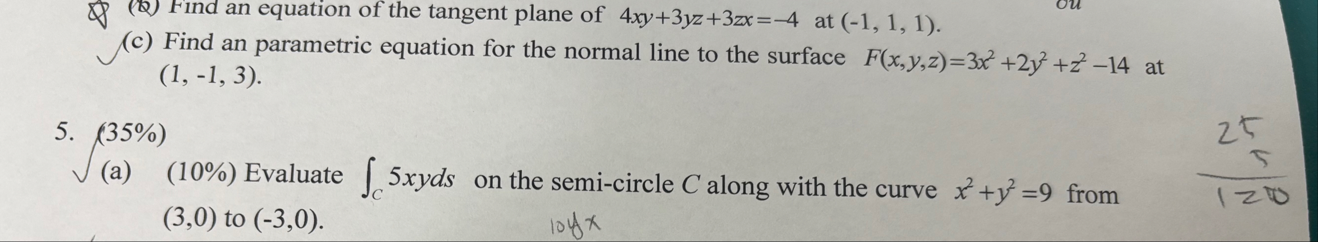 Solved (2) ﻿Find an equation of the tangent plane of | Chegg.com