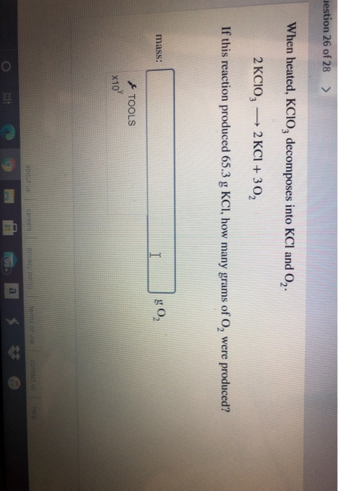 Solved when heated, KClO3 decomposes into KCL and O2If this | Chegg.com