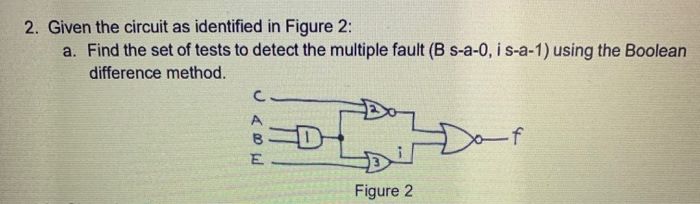 Solved 2. Given the circuit as identified in Figure 2: a. | Chegg.com