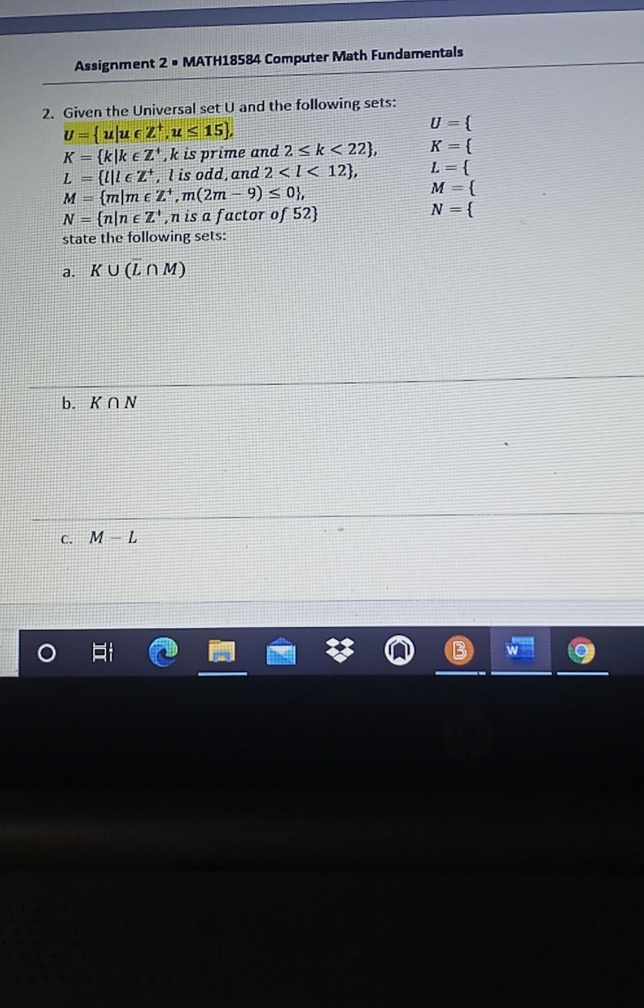 Solved Assignment 2- MATH18584 Computer Math Fundamentals 2. | Chegg.com Solved Assignment 2- MATH18584 Computer Math Fundamentals 2. | Chegg.com