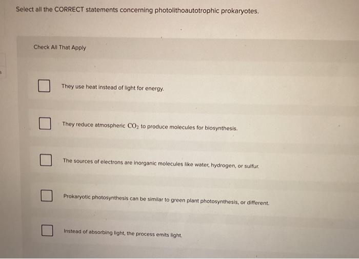 Solved Select all the CORRECT statements concerning | Chegg.com