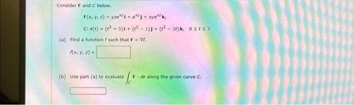 Solved Consider F and C below. | Chegg.com