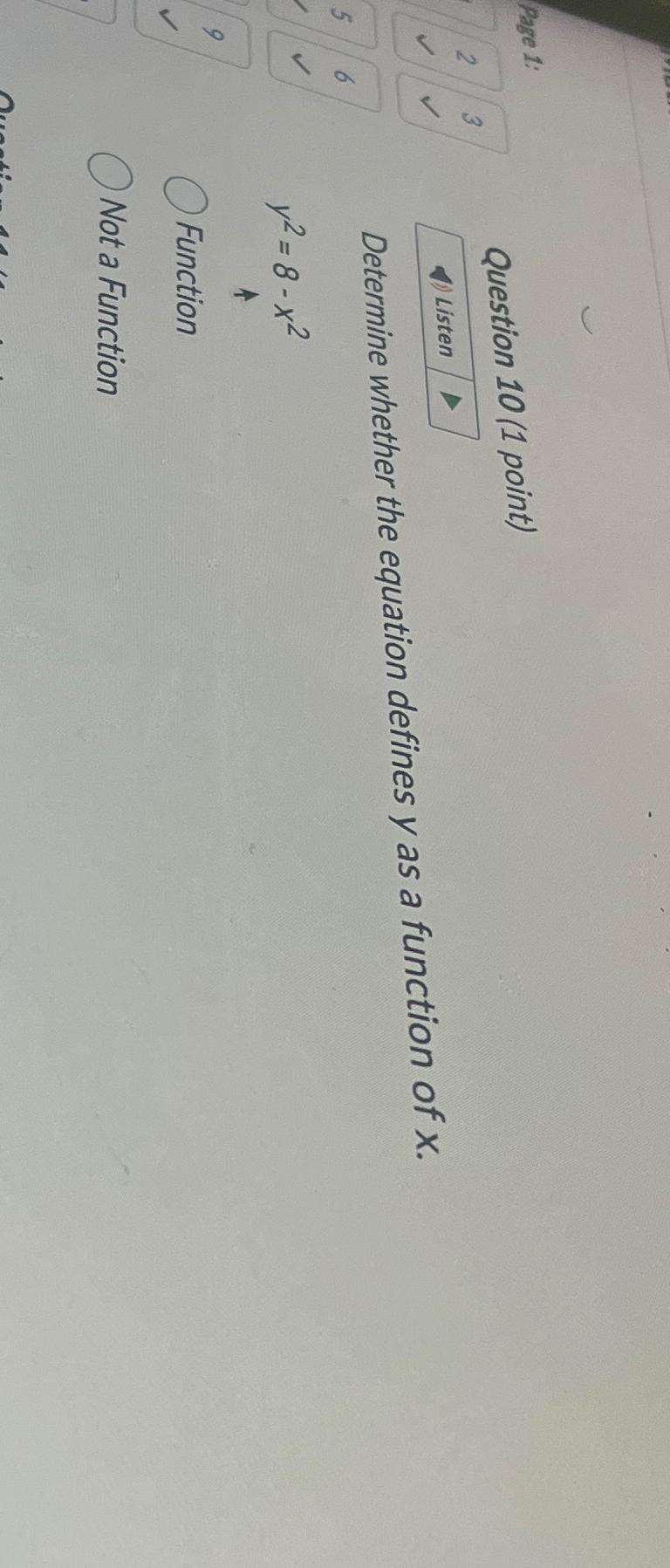 Solved Determine whether the equation defines y ﻿as a | Chegg.com