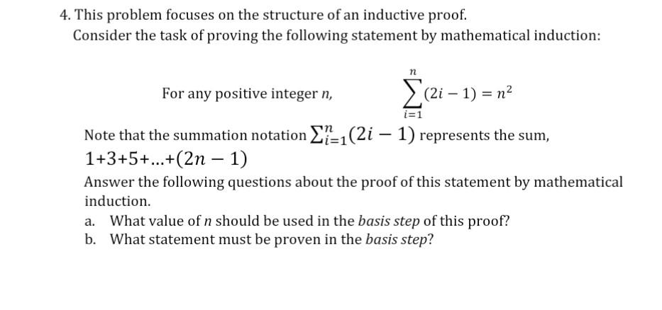 Solved This problem focuses on the structure of an inductive | Chegg.com