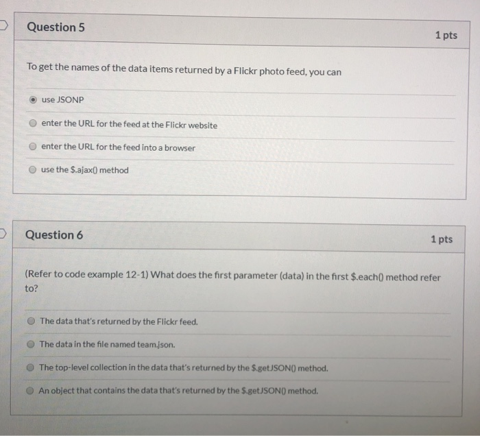 Solved Code example 12-1 $(document).ready(function(){ | Chegg.com