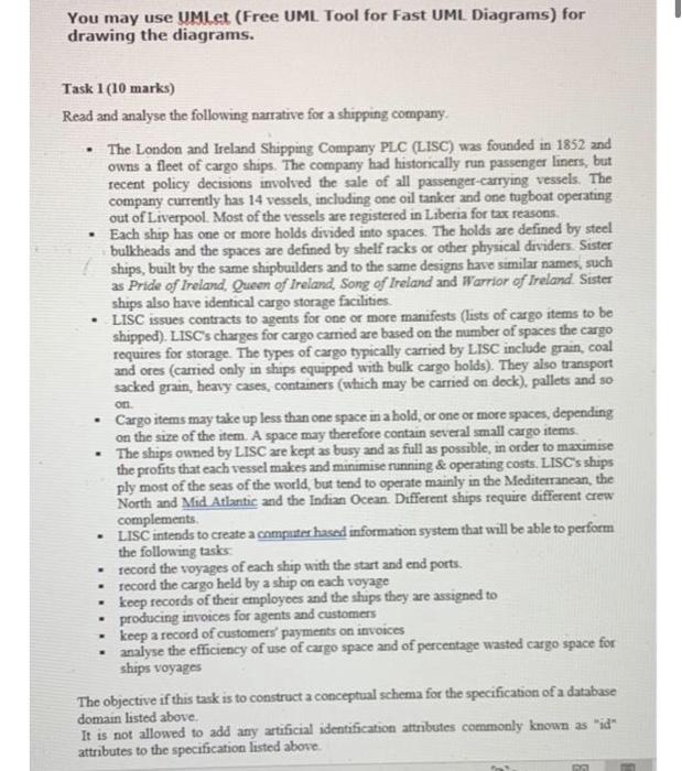 Solved Task 2 Consider the conceptual schema given below, | Chegg.com