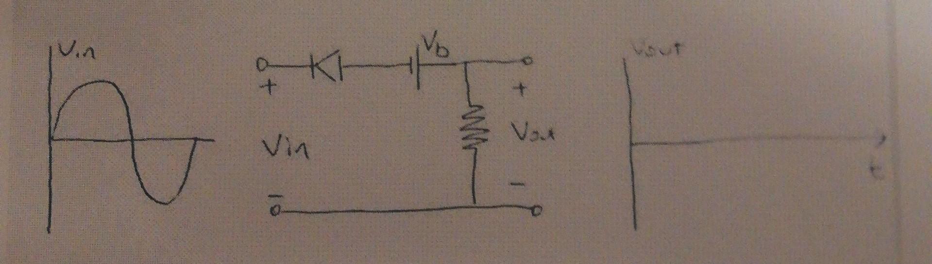 Solved 1V. Draw one cycle of output voltage Vout for the | Chegg.com