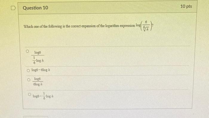 Solved Which one of the following is the correct expansion | Chegg.com