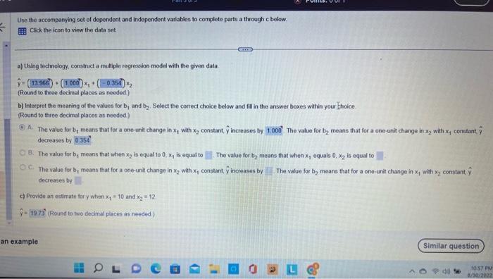 Solved HW8 Q10 - Please help me solve the 3 parts. I | Chegg.com Solved HW8 Q10 - Please help me solve the 3 parts. I | Chegg.com