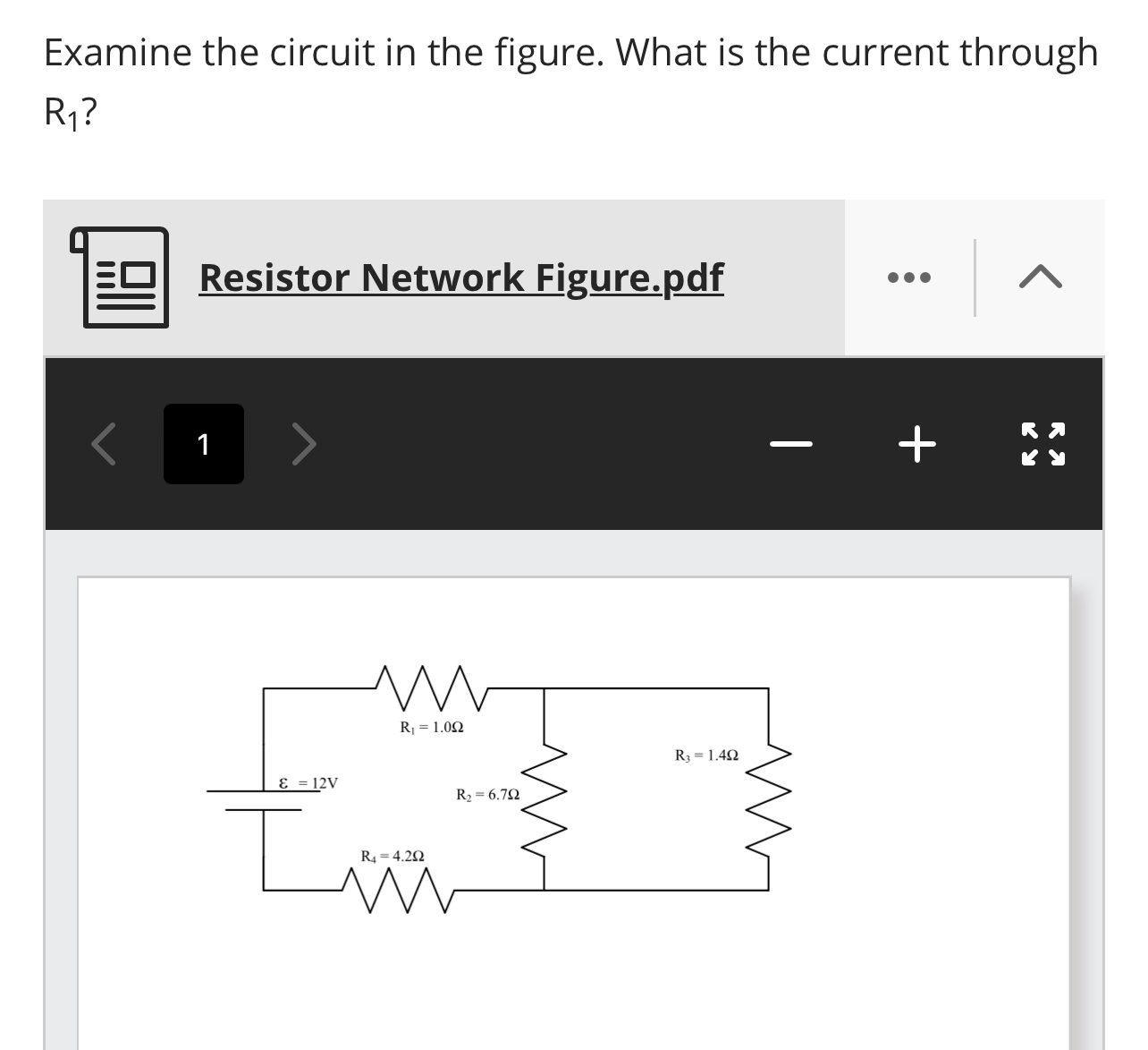 Solved Examine the circuit in the figure. What is the | Chegg.com