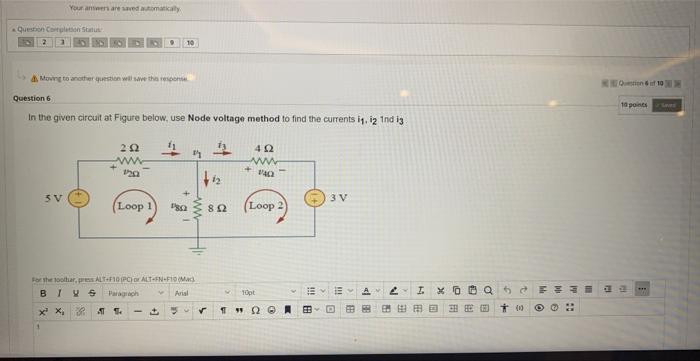 Solved In the given circuit at Figure below, use Node | Chegg.com