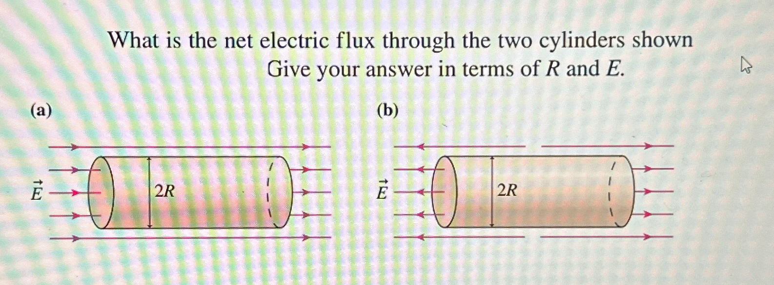 Solved What is the net electric flux through the two | Chegg.com