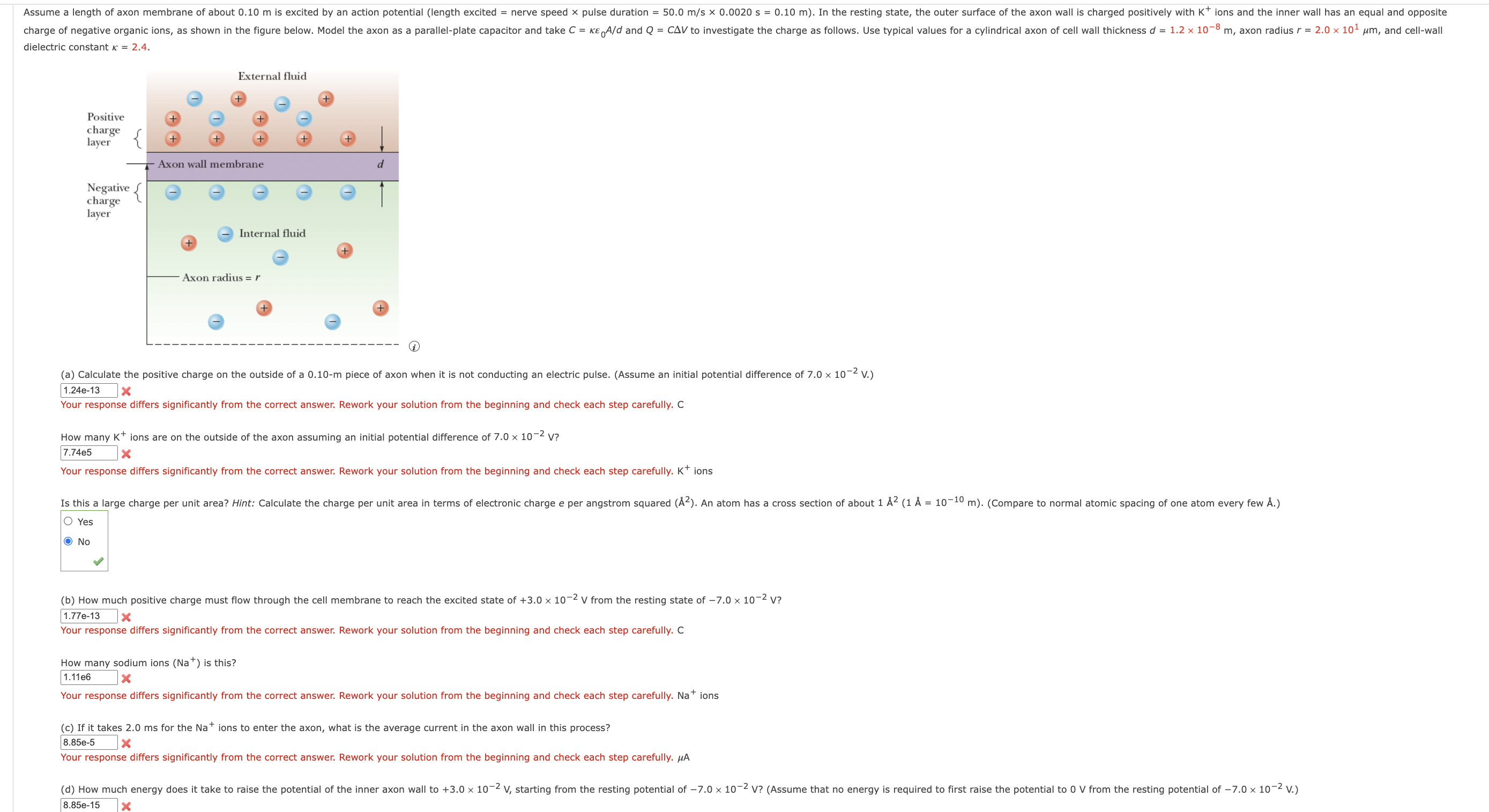 Solved dielectric constant κ=2.4.D(a) ﻿Calculate the | Chegg.com