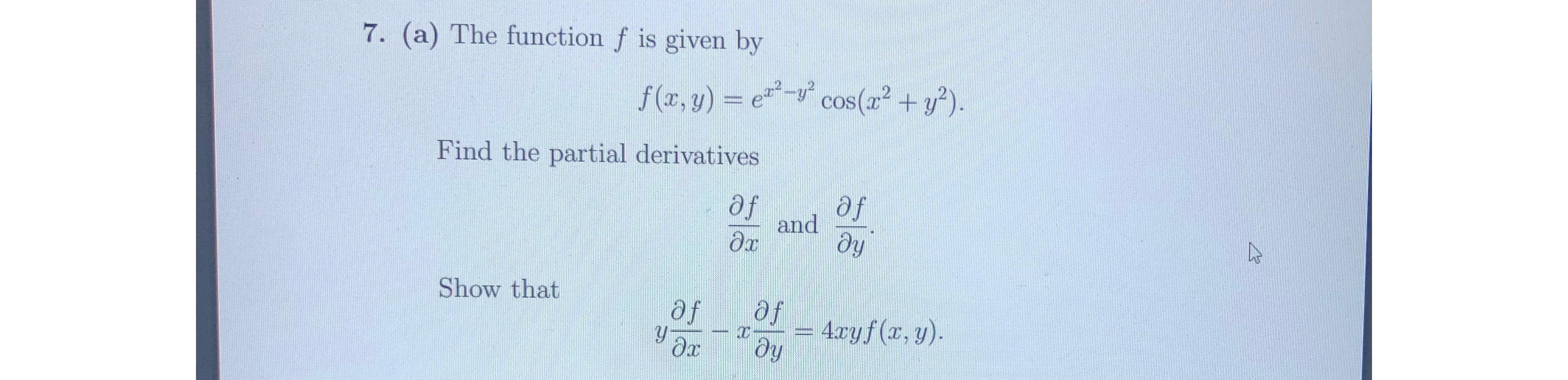 Solved (a) ﻿The function f ﻿is given | Chegg.com