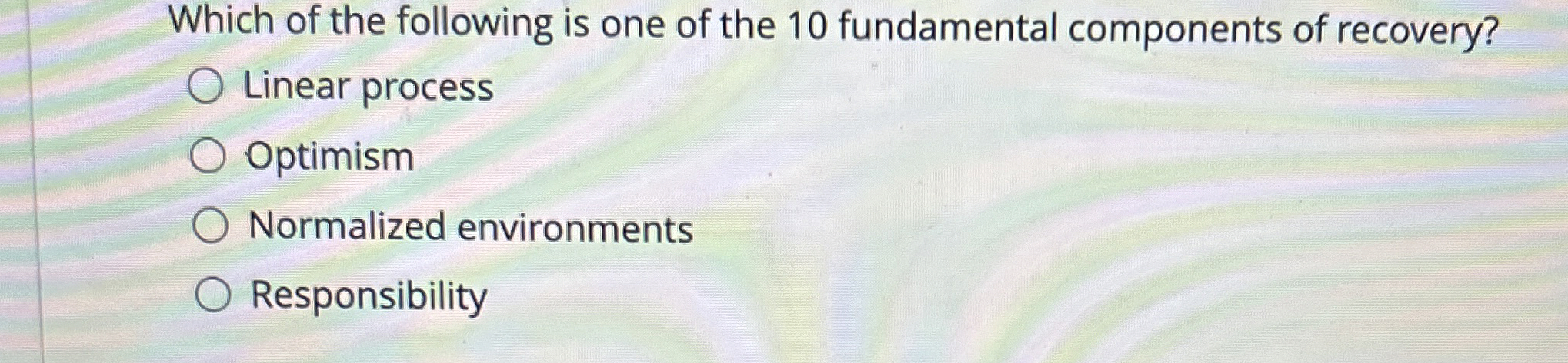 Solved Which of the following is one of the 10 ﻿fundamental | Chegg.com