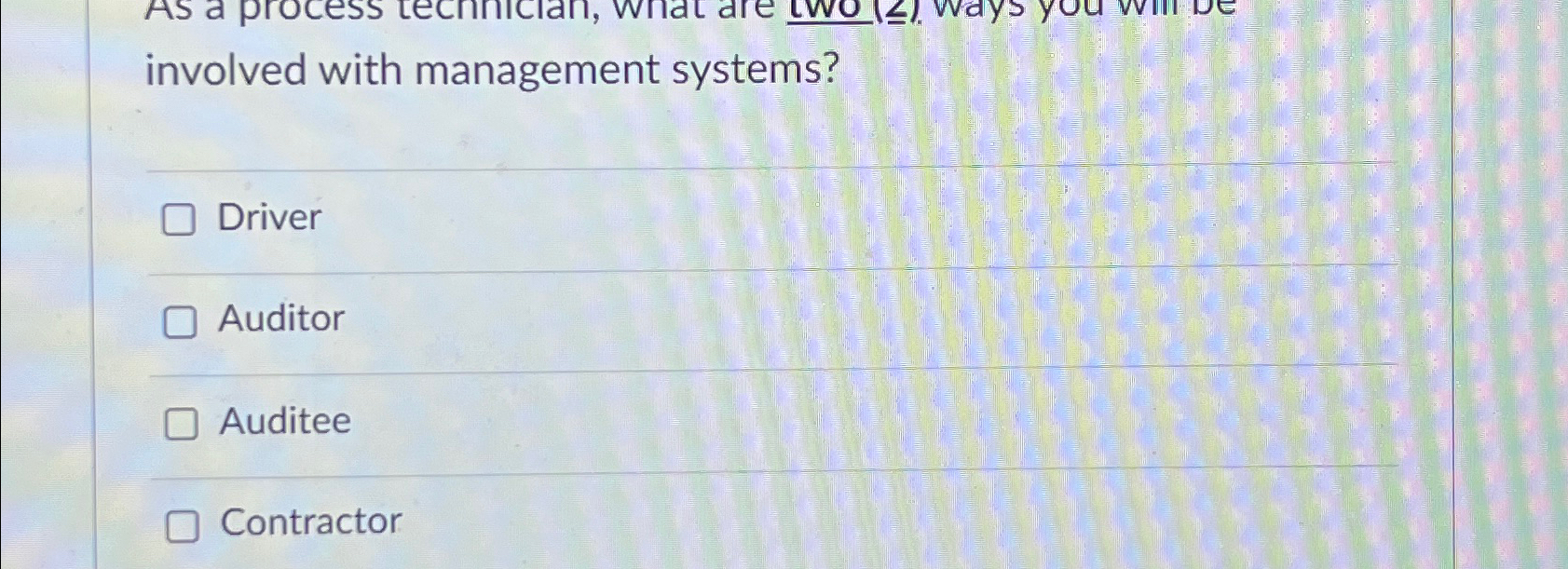 Solved involved with management | Chegg.com