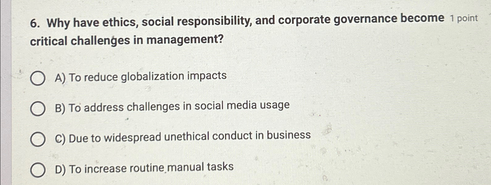 Solved Why have ethics, social responsibility, and corporate | Chegg.com