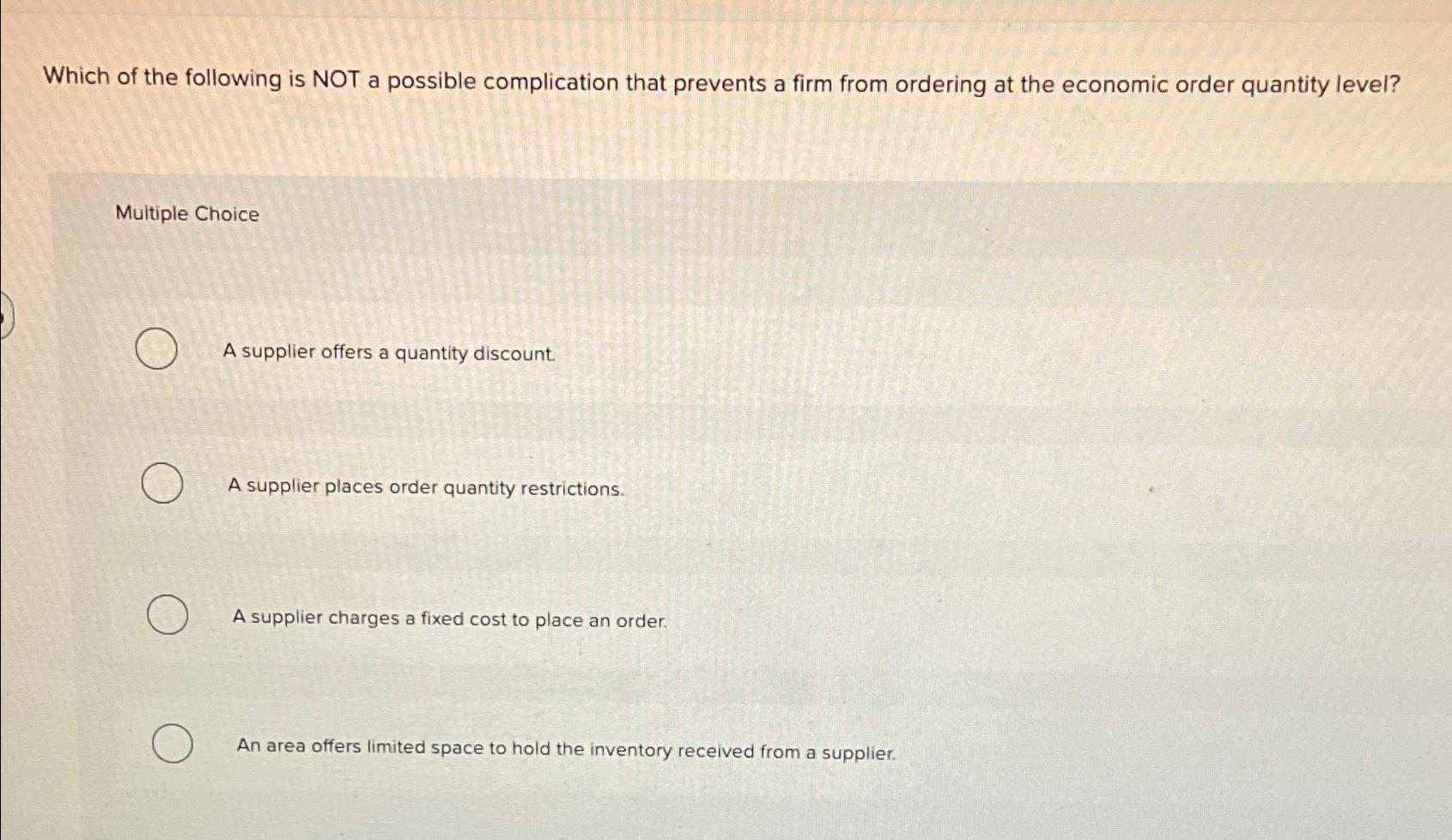 Solved Which of the following is NOT a possible complication | Chegg.com