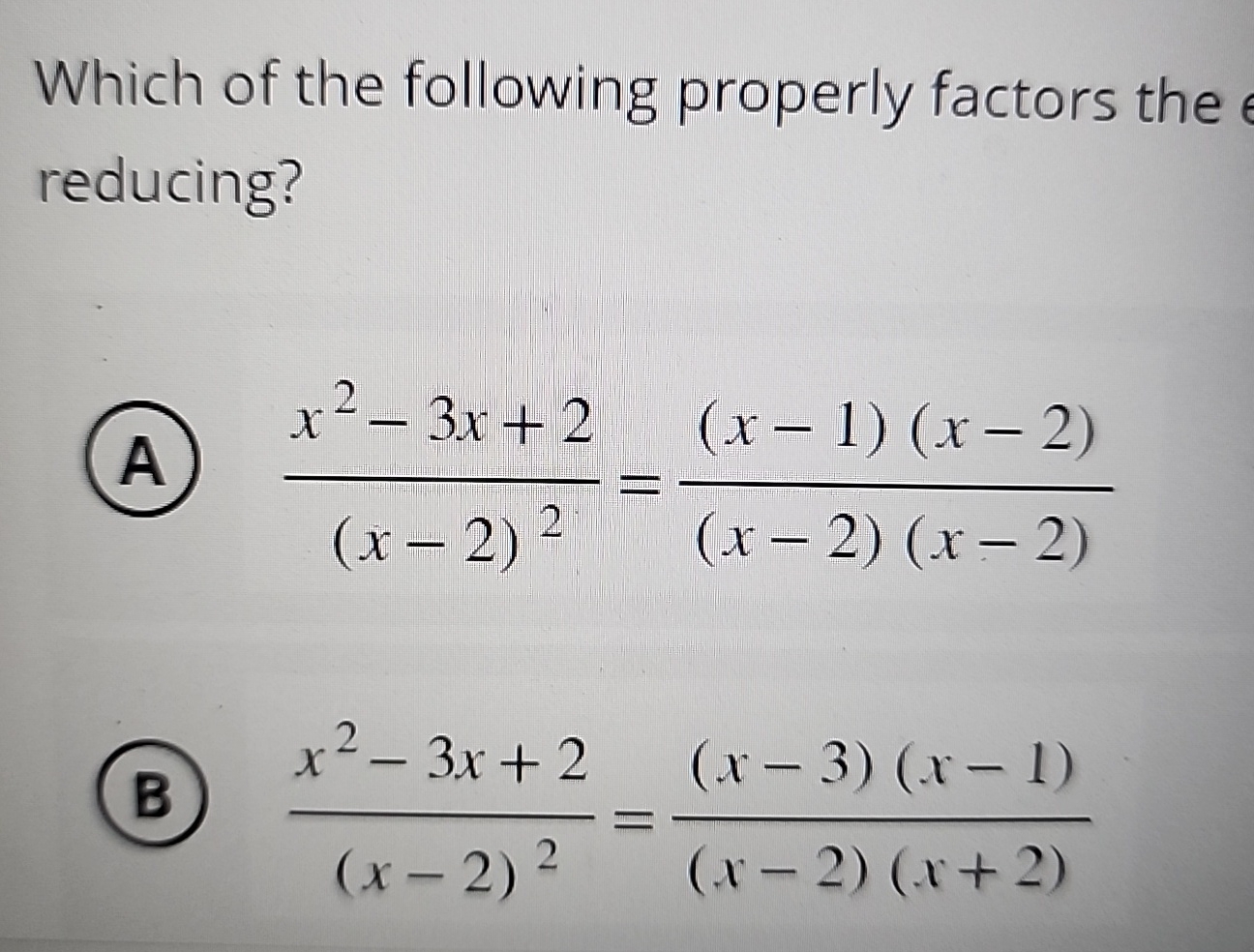 Solved properly Factor the expression to prepare for | Chegg.com