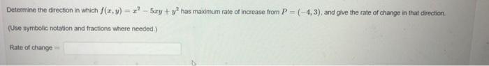 Solved Calculate the directional derivative of f(x,y)=x3y in | Chegg.com