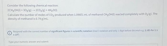 Solved Consider the following chemical reaction: | Chegg.com