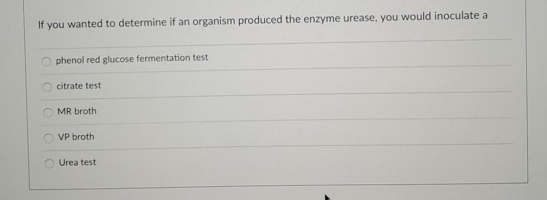 Solved If you wanted to determine if an organism produced | Chegg.com