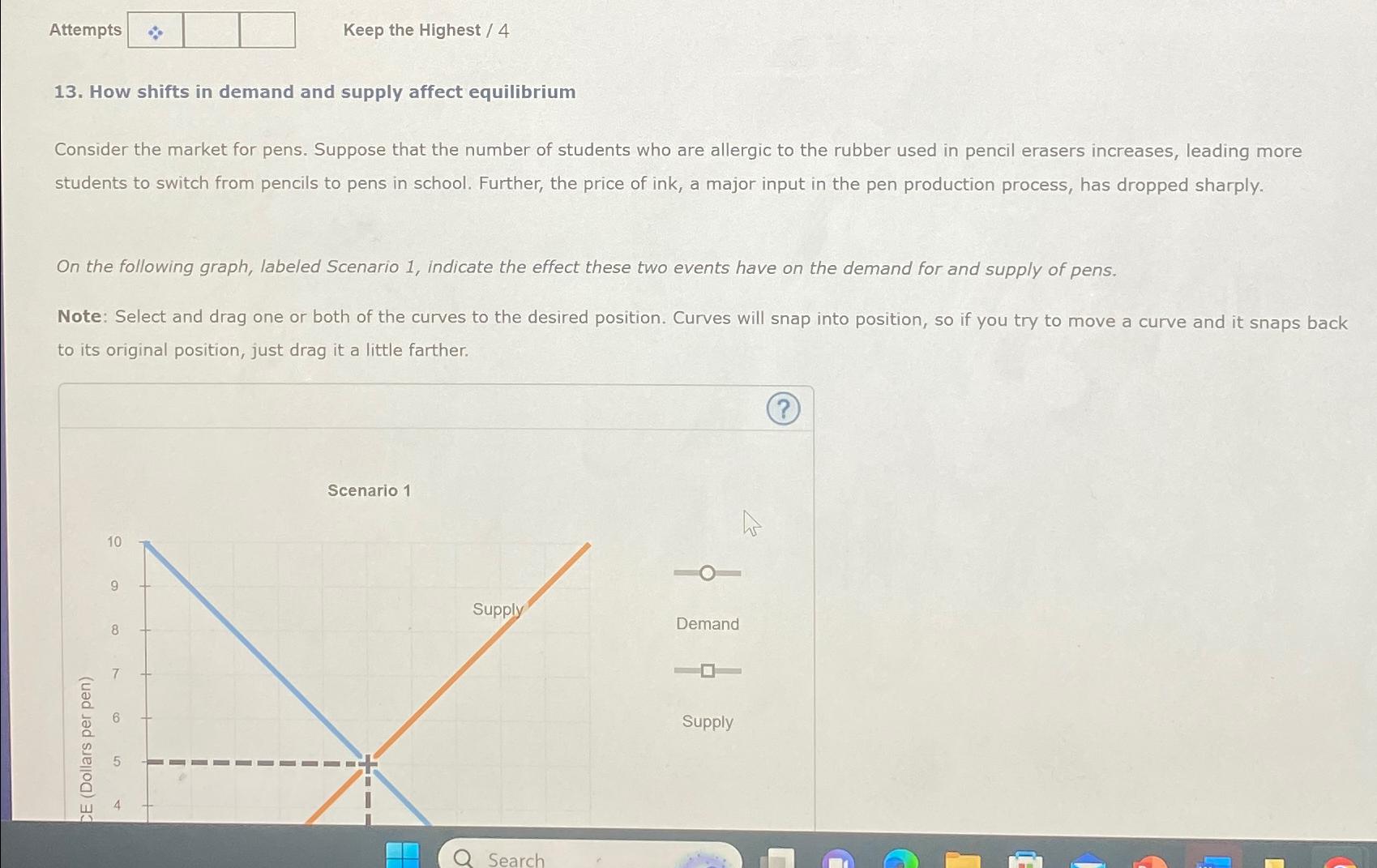 Solved AttemptsKeep the Highest / 413. ﻿How shifts in demand | Chegg.com