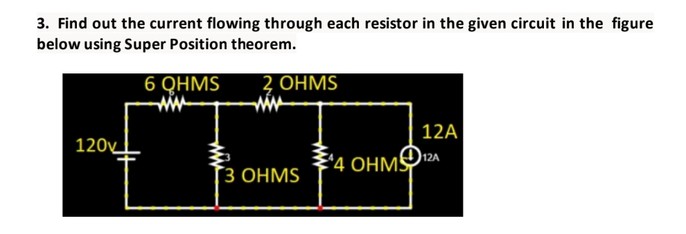 Solved Find out the current flowing through each resistor in | Chegg.com