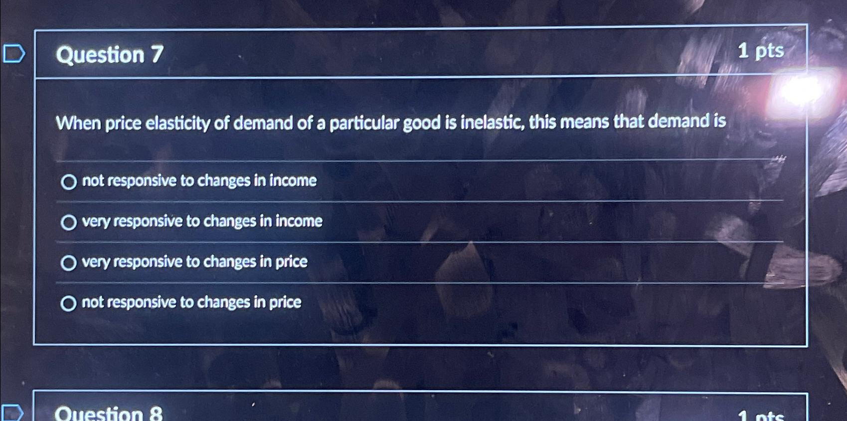 Solved Question 71 ﻿ptsWhen price elasticity of demand of a | Chegg.com