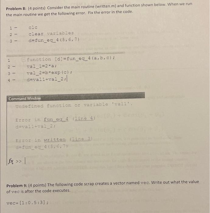 Problem 1: (4 points) We have the main routine and | Chegg.com