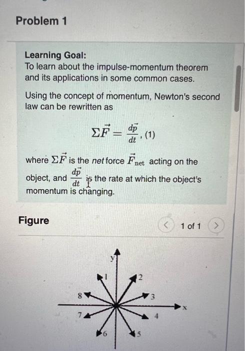 Solved Learning Goal: To learn about the impulse-momentum | Chegg.com