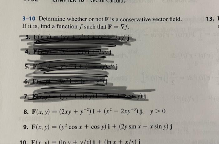Solved 3-10 Determine whether or not \\( \\mathbf{F} \\) is | Chegg.com
