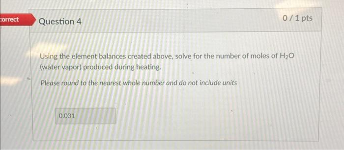 Solved Using the element balances created above, solve for | Chegg.com