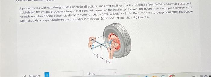 Solved A Pair Of Forces With Equal Magnitudes Opposite