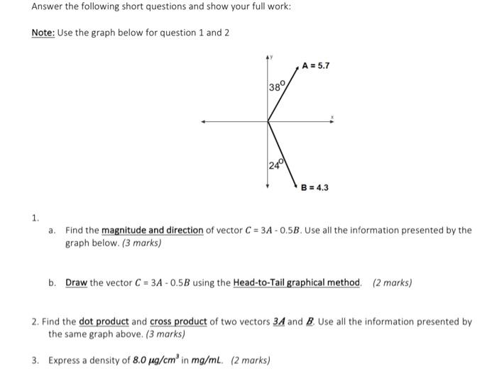 Solved Answer the following short questions and show your | Chegg.com