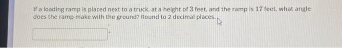 Solved If a loading ramp is placed next to a truck, at a | Chegg.com