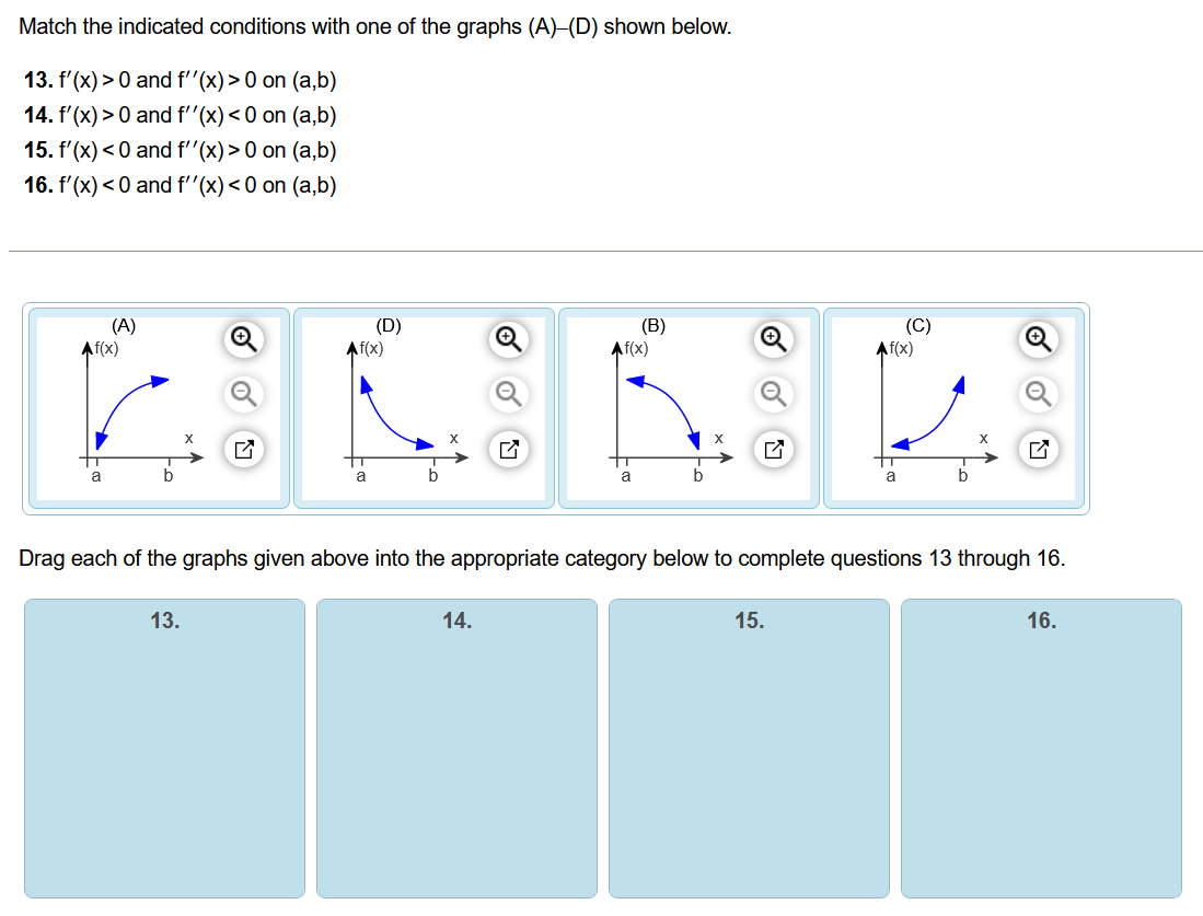 Solved Match the indicated conditions with one of the graphs | Chegg.com