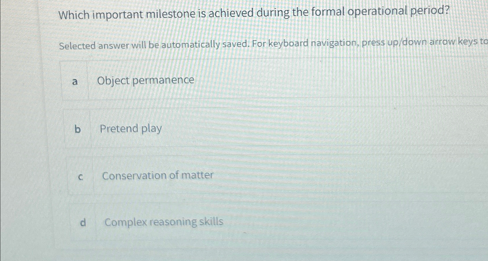 Solved Which important milestone is achieved during the | Chegg.com