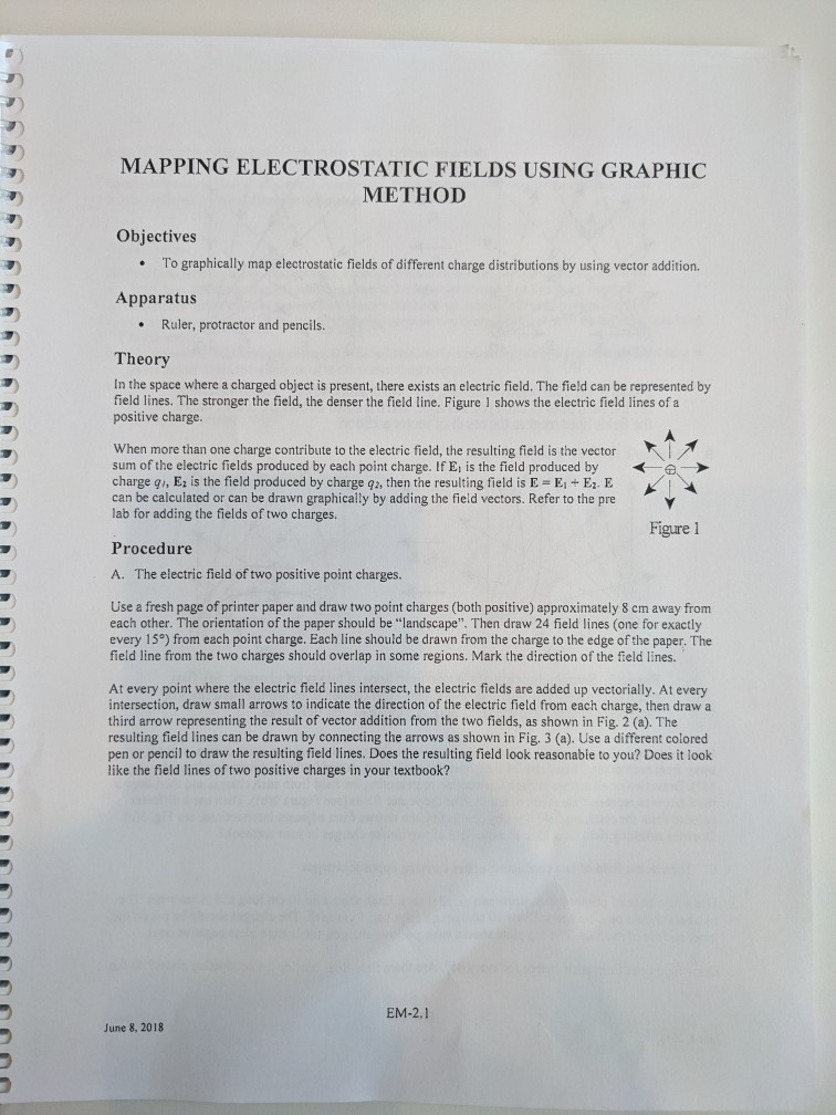 Solved MAPPING ELECTROSTATIC FIELDS USING GRAPHIC METHOD | Chegg.com