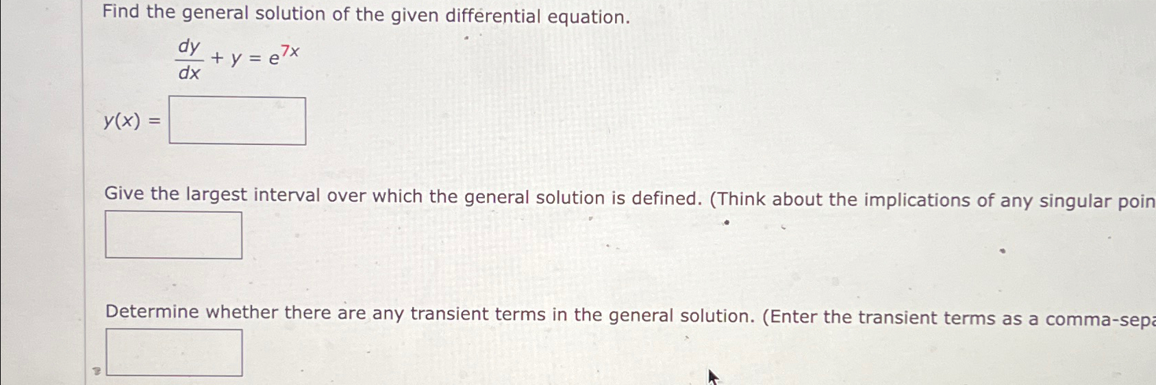 Solved Find the general solution of the given differential | Chegg.com