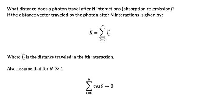 Solved What distance does a photon travel after | Chegg.com
