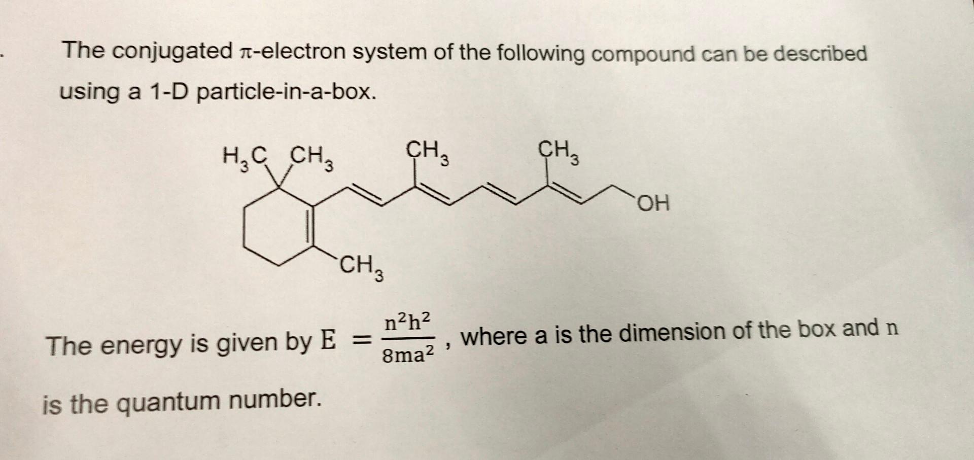 Solved The conjugated π-electron system of the following | Chegg.com