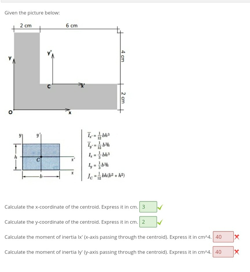 Solved Given the picture below: 2 cm 6 cm + 4 cm 4 cm 2 cm + | Chegg.com