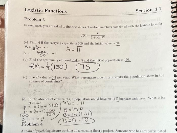 Solved In each part, you are asked to find the values of | Chegg.com